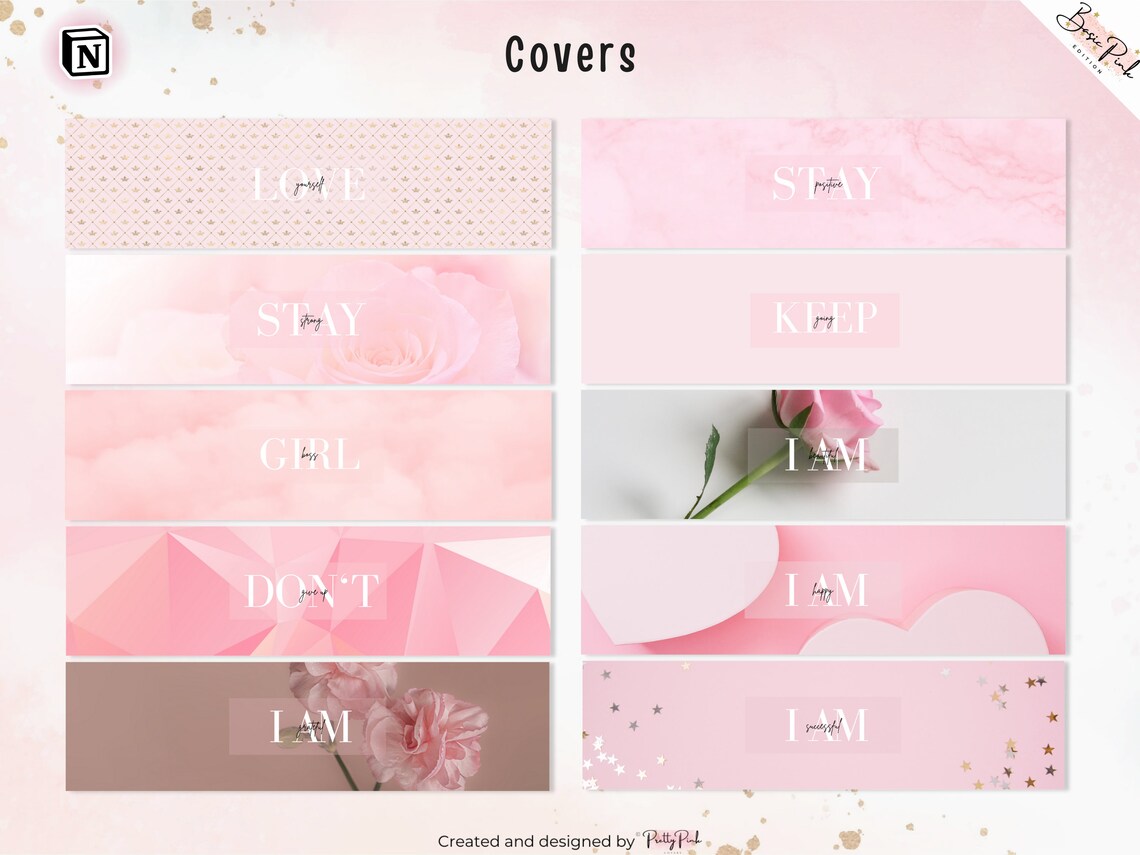 Notion Customization Bundle Pink Aesthetic Notion Life Planner Notion ...
