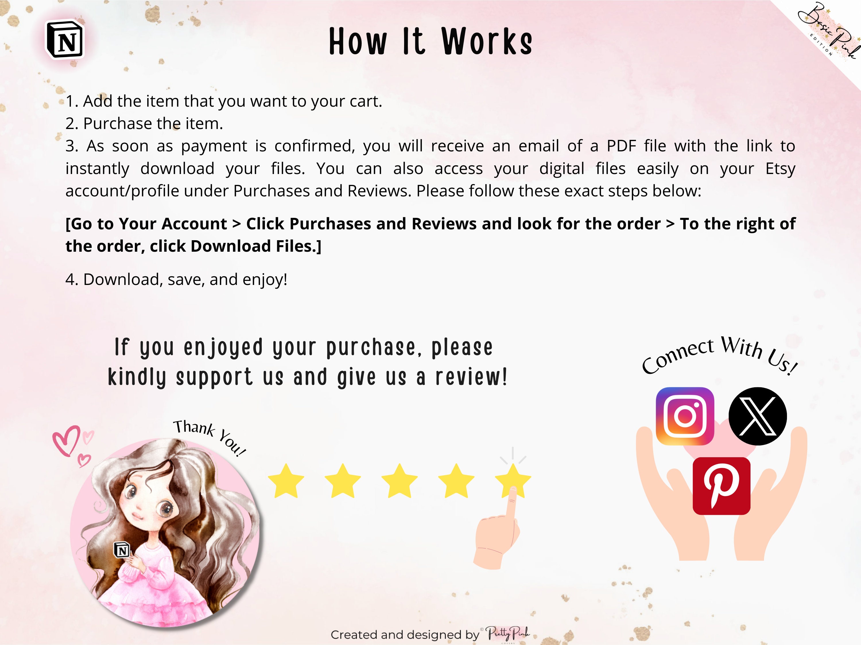 Notion Customization Bundle Pink Aesthetic Notion Life Planner Notion ...