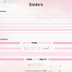 Pink Notion Planner Bundle | Girly Aesthetic Stickers, Icons (digital ...
