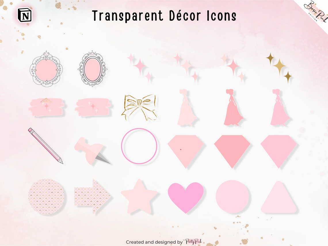 Notion Customization Bundle Pink Aesthetic Notion Life Planner Notion ...