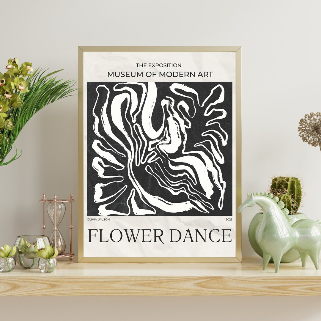 Flower Dance: Vintage Moma Exhibit Poster Art Print - Retro NYC Modern ...