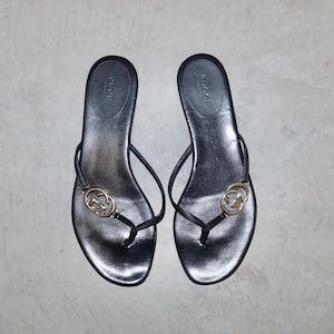 Gucci Leather Flip Flops - Etsy