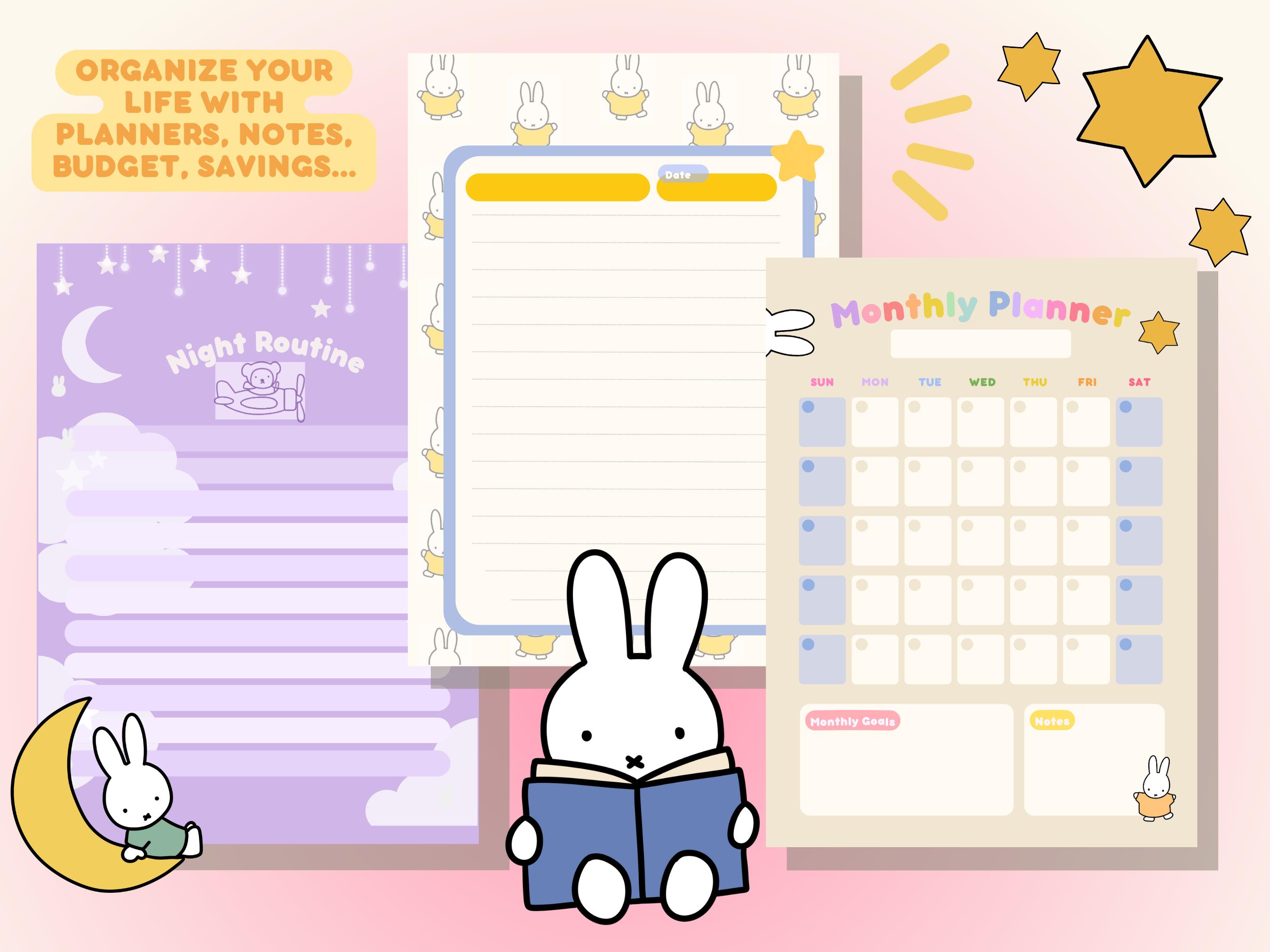 Digital Planner for iPad | Kawaii Daily + Weekly Planner PDF | Cute ...