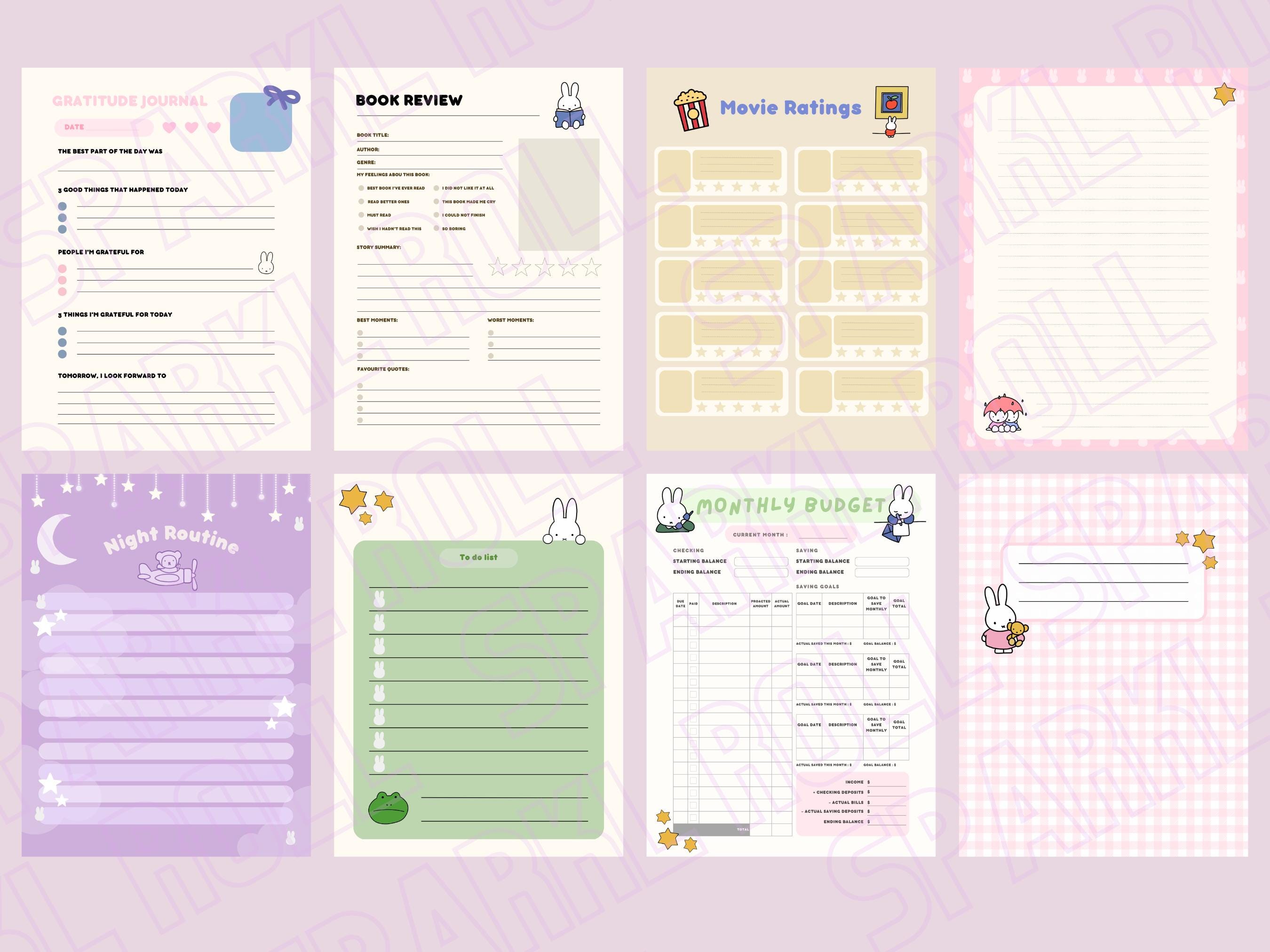 Digital Planner for iPad | Kawaii Daily + Weekly Planner PDF | Cute ...
