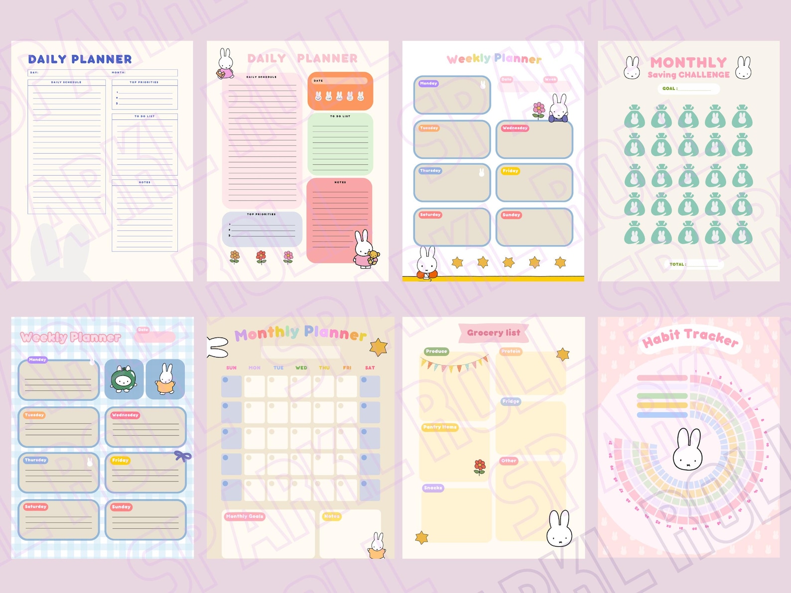 Digital Planner for iPad | Kawaii Daily + Weekly Planner PDF | Cute ...