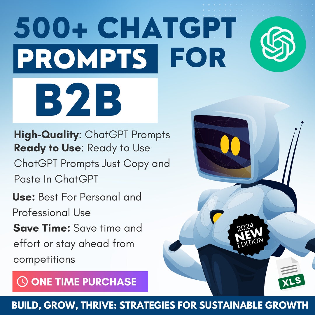 Chatgpt Prompts for Business 2 Business B2B Prompts Business Ideas ...
