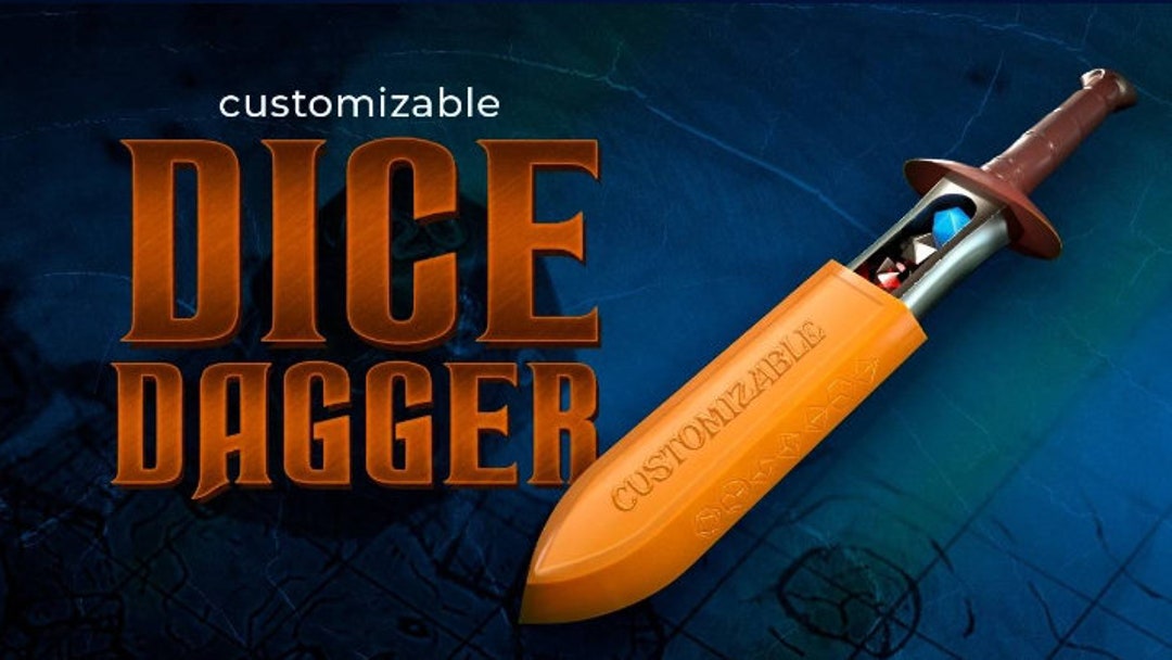 Customizable Dice Dagger - Etsy