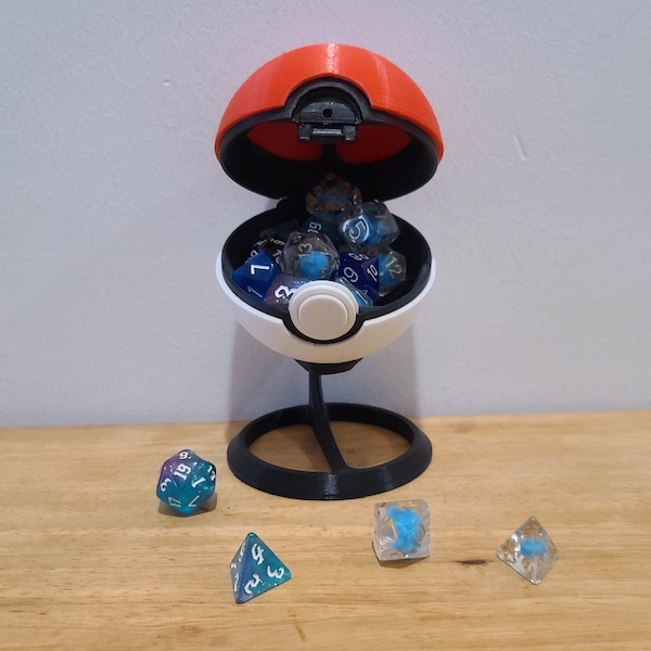 Pokeball Dice Holder - Etsy