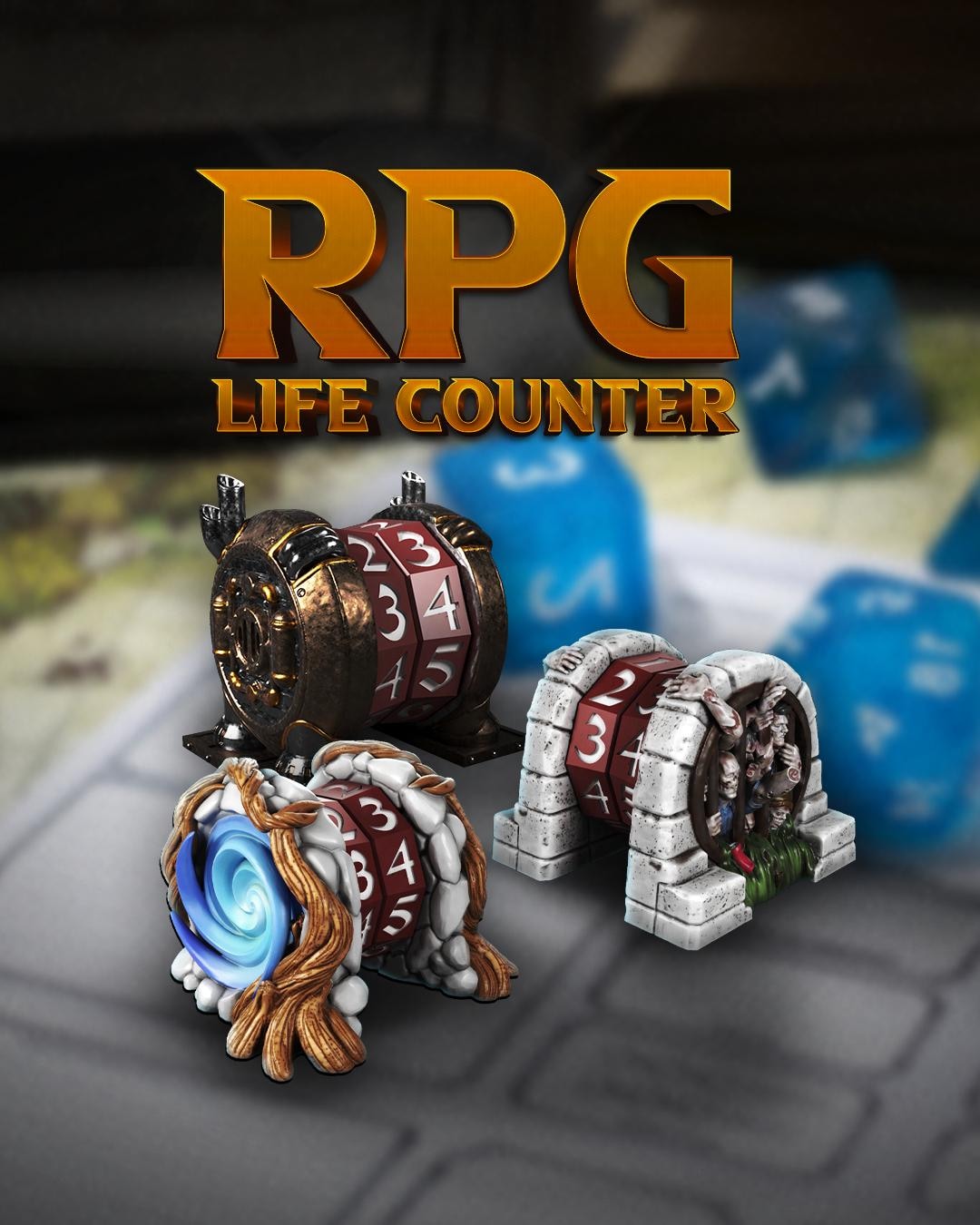 RPG Life Counter: Fantasy, Zombie, or Plain Styles - Etsy