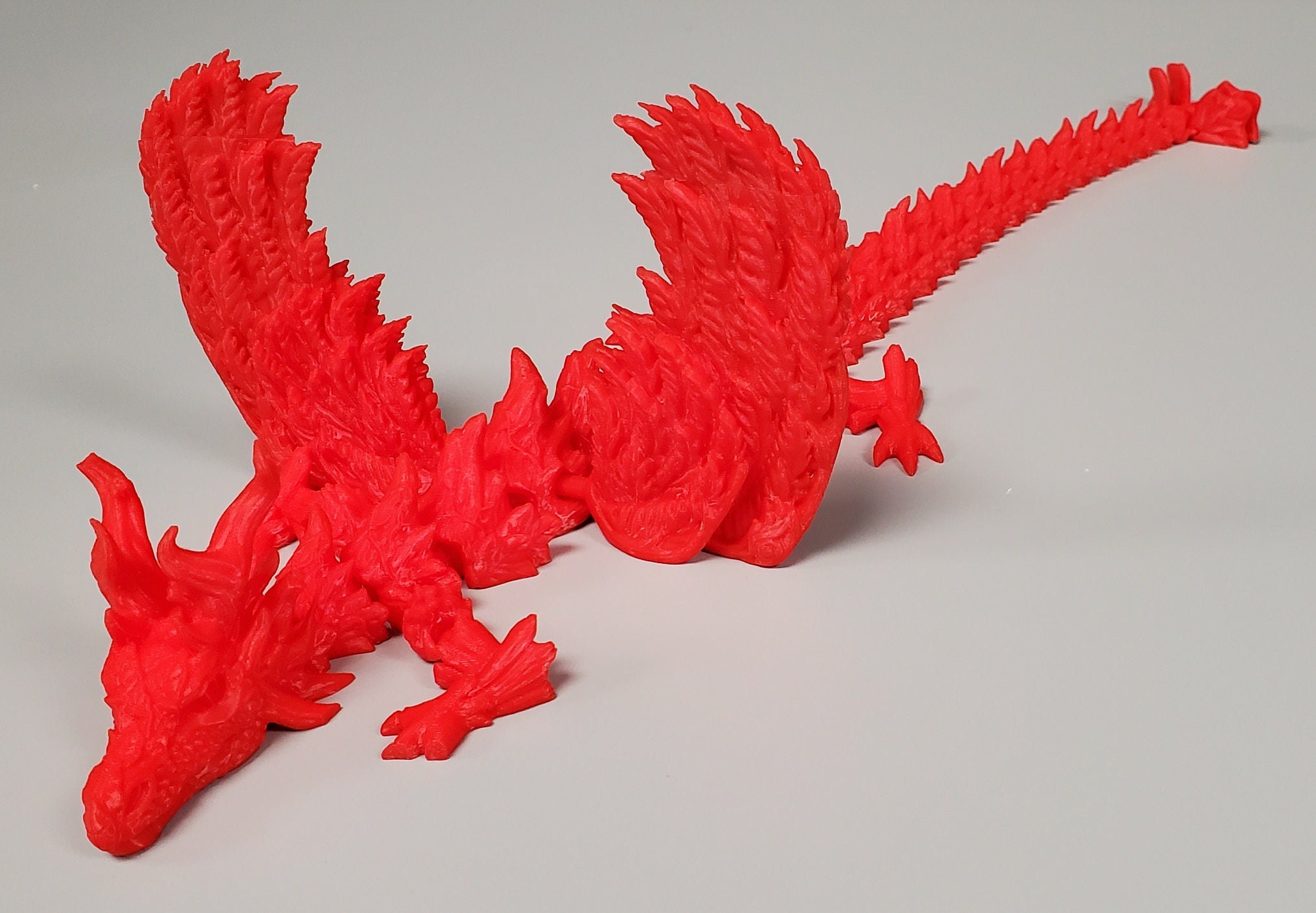 Articulated Winged Dragon 3D Printed Custom Colors - Etsy
