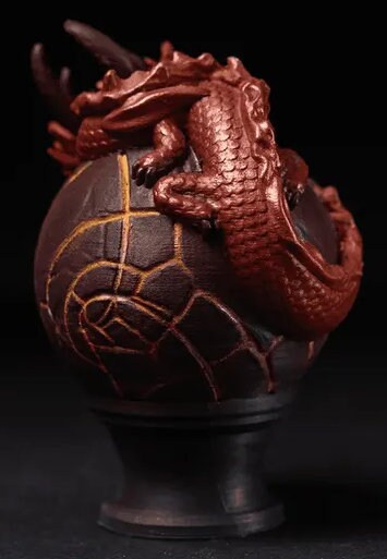 Elemental Fire Dragon 3D Printed Custom Colors - Etsy