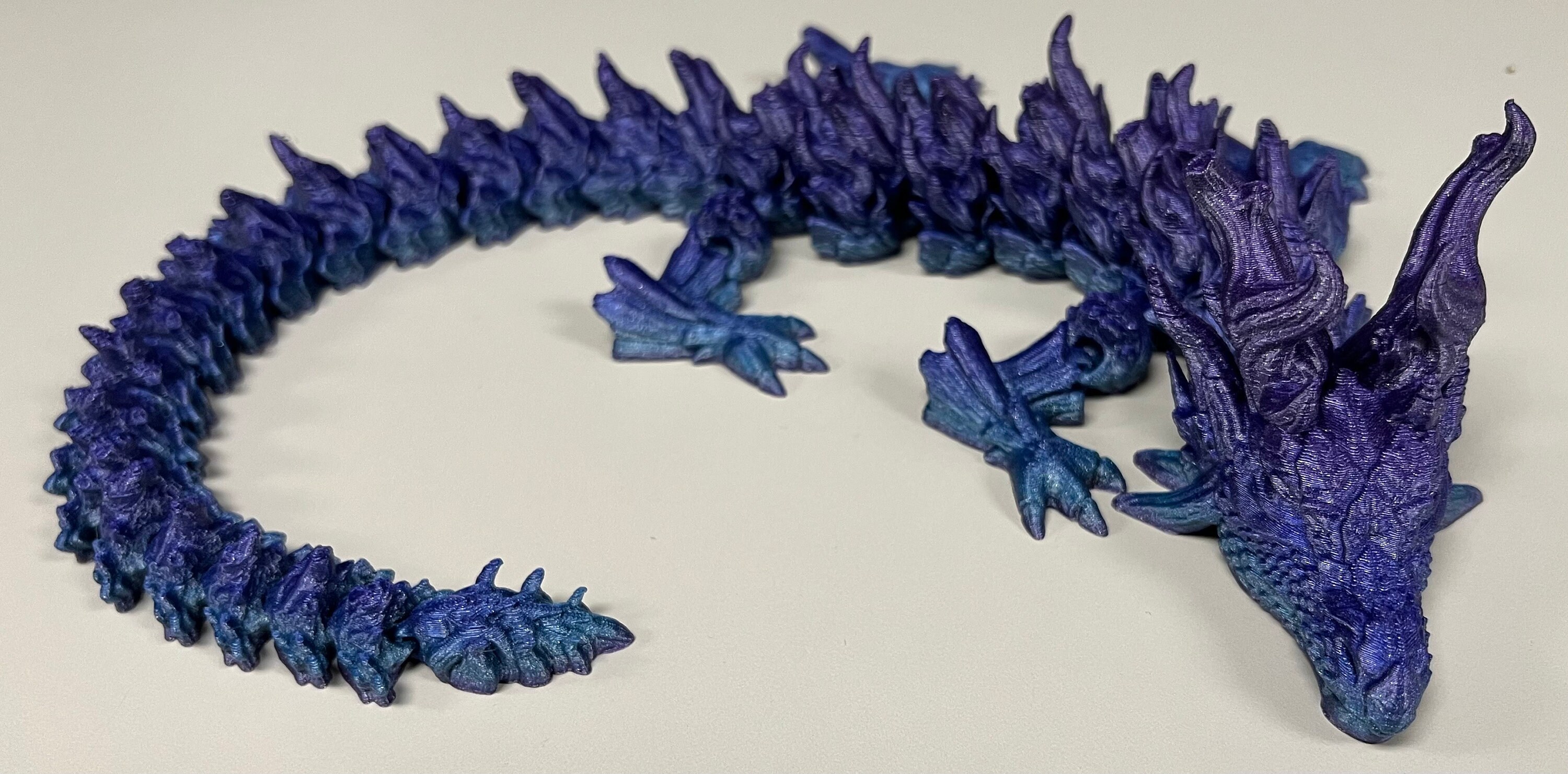 Articulated Dragon 3D Printed Custom Colors - Etsy