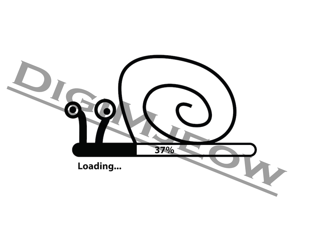Slow Snail Clip Art PDF, JPG, SVG Download. Make Your Own T-shirts! - Etsy