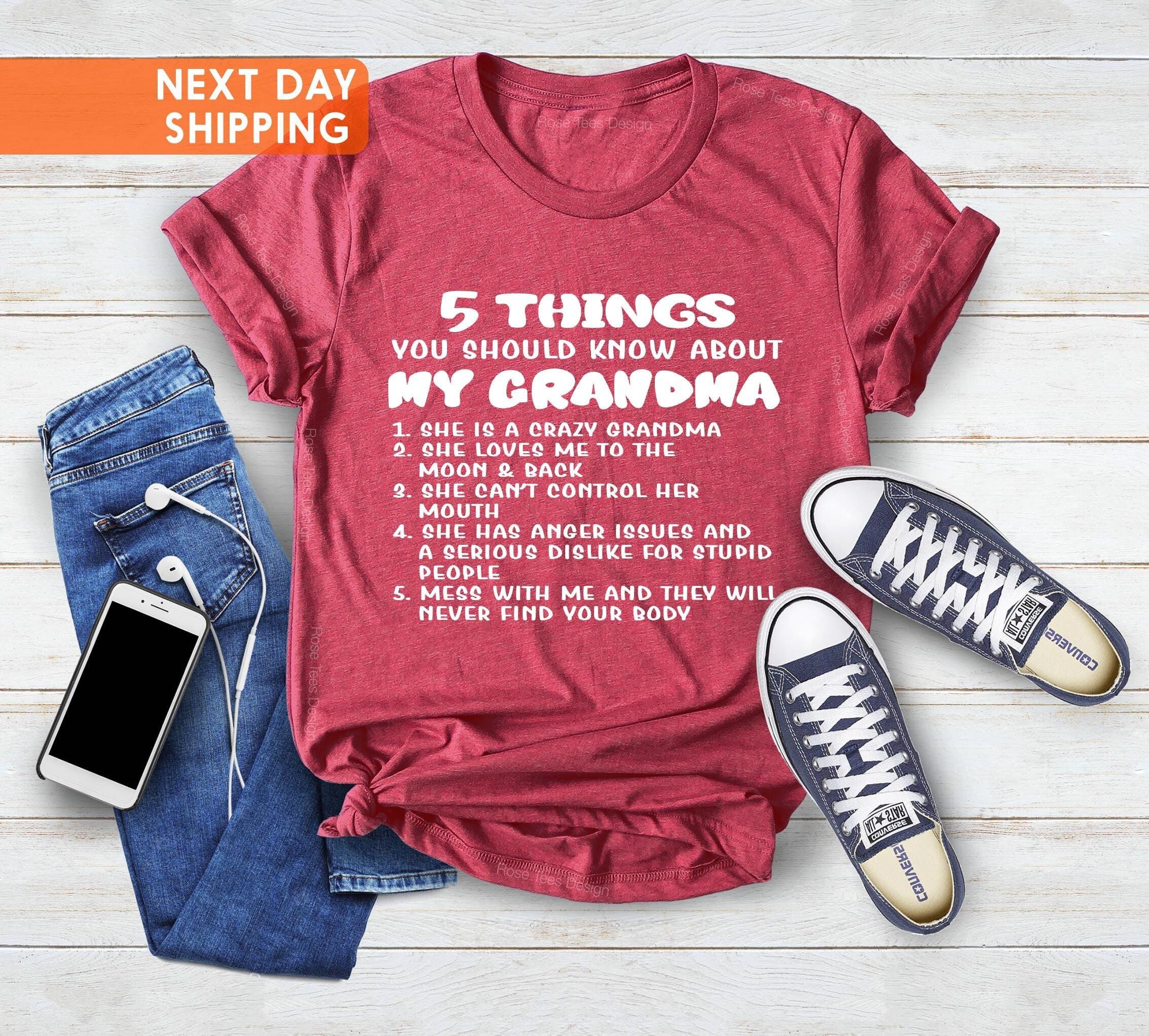 Five Things Grandma Shirt, Mothers Day Gift, Family Reunion Tee - Etsy