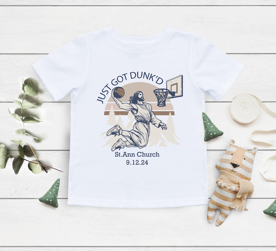 Just Got Dunked Funny Baptism Onesie®, Baptized Shirt, Custom Baptism ...