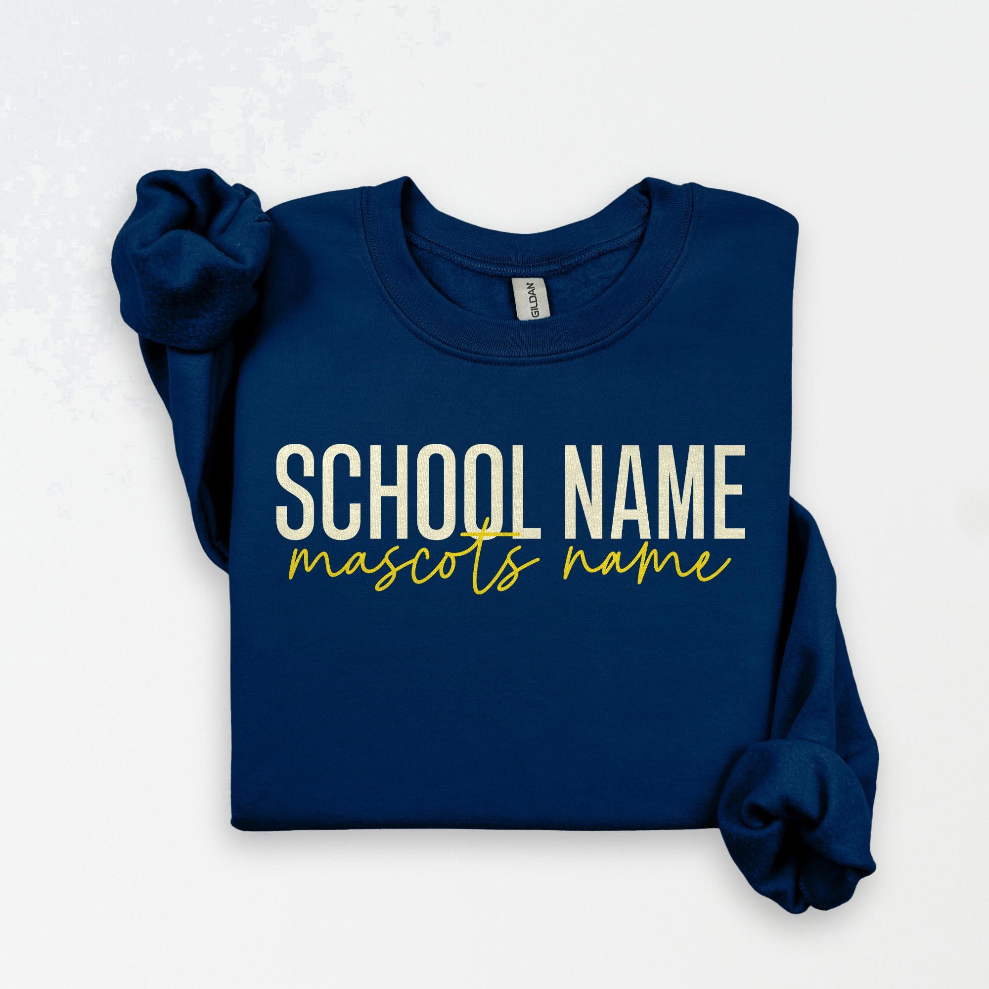 Personalized School Shirt, Custom School Sweatshirt, Custom Text Tshirt ...