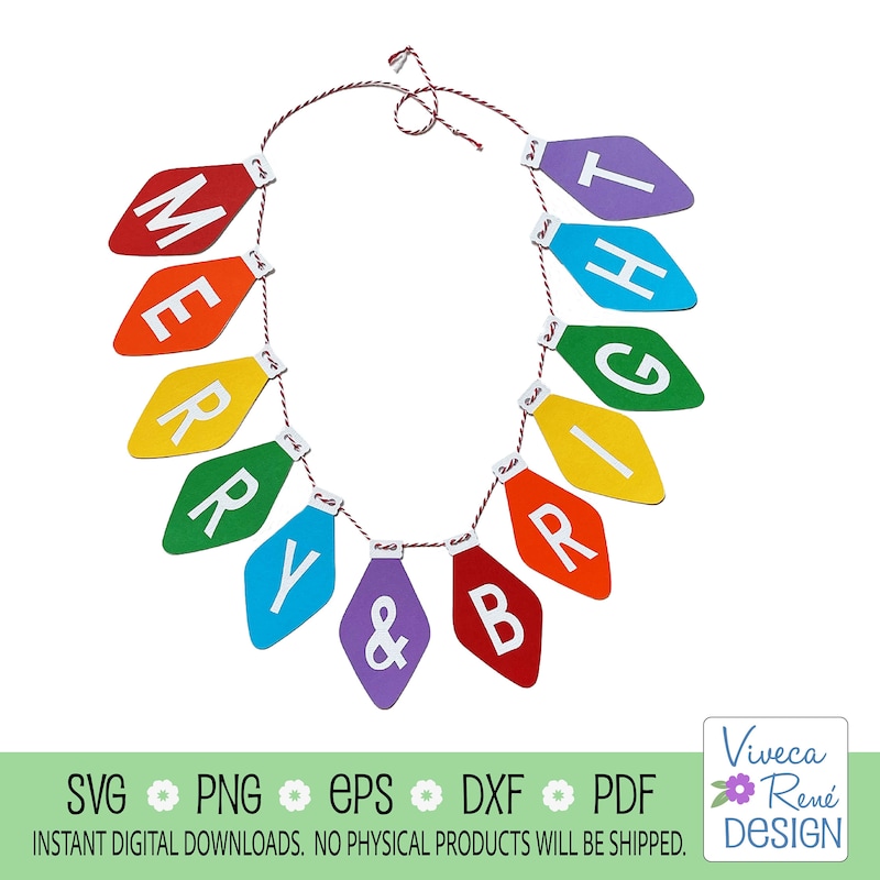 Merry and Bright Banner - Etsy