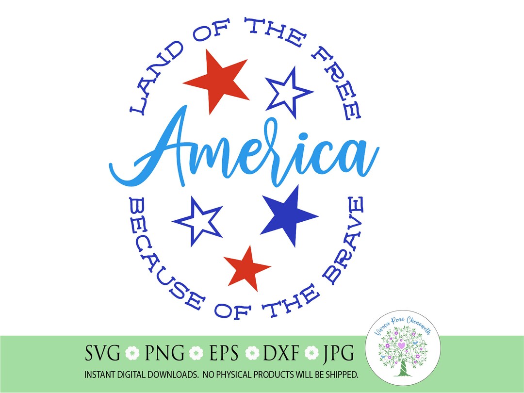 America SVG: Patriotic Cut File for Cricut & Silhouette (digital ...