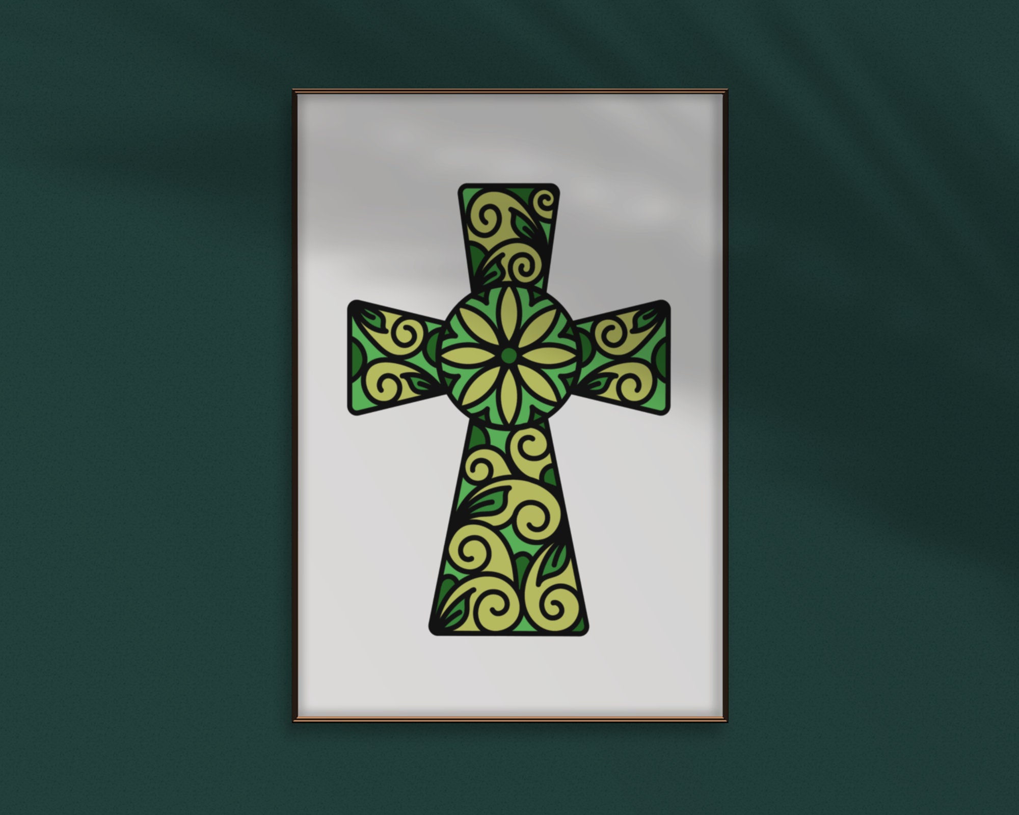 Floral Celtic Cross Svg, Irish Cross Svg, St Patricks Day Cross Svg ...