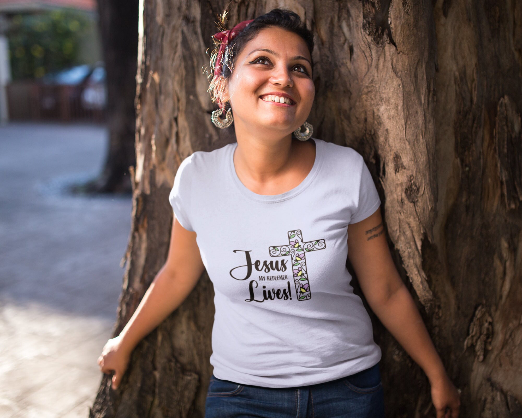 Jesus My Redeemer Lives With Cross SVG, Christian Svg, Cross Svg ...