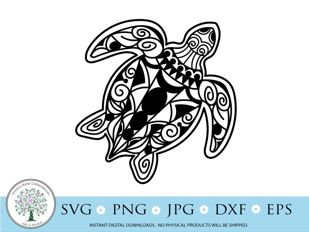 Sea Turtle Svg Tribal Sea Turtle Svg Doodle Sea Turtle Svg - Etsy
