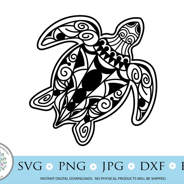 Tribal Sea Turtle Svg - Etsy