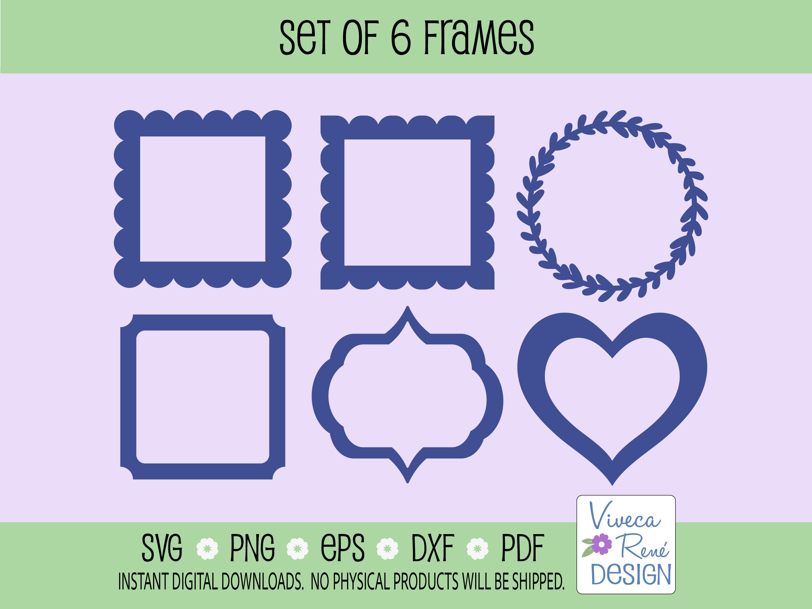 Classic Frames Svg Bundle, Mirror Frames Svg, Decorative Borders Svg ...