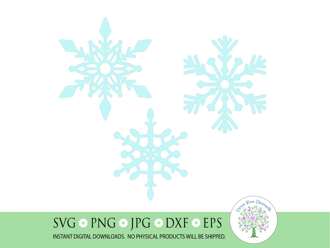 Snowflake Detailed Svg, Winter Svg, Christmas Svg, Snowy Ornament Svg ...