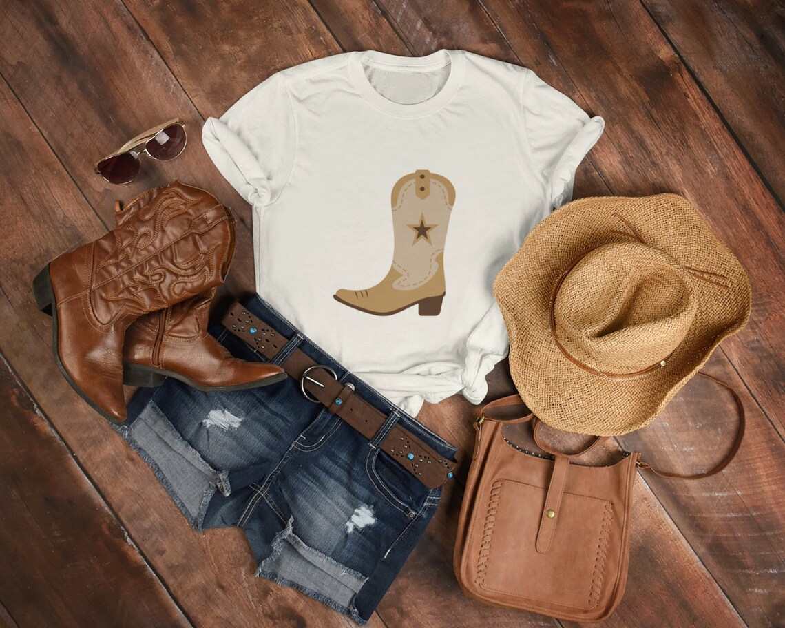 Boot Svg, Cowboy Boot Svg, Brown Cowboy Boot Svg, Western Svg, Texas ...