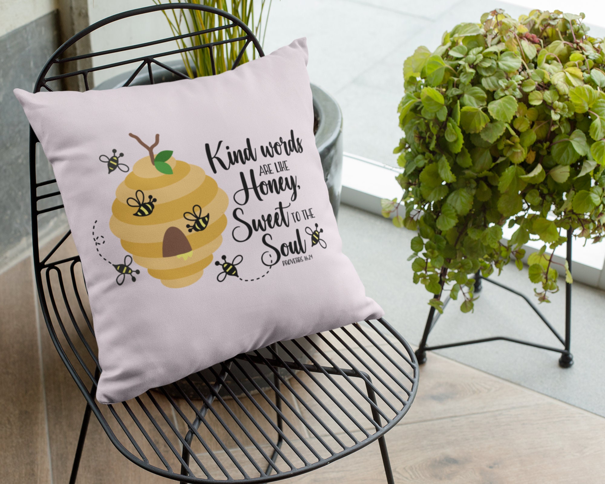 Bee Kind Svg, Kind Words Like Honey Sweet to the Soul Svg, Christian ...