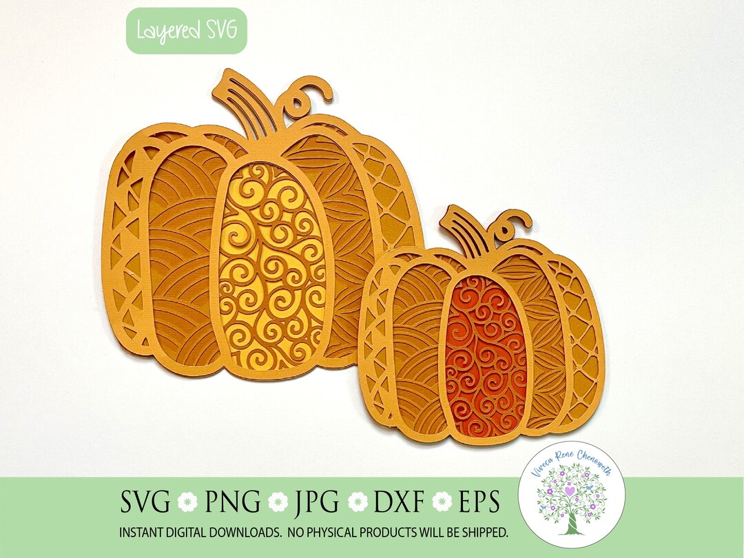 Zentangle Pumpkin Svg, Fall Pumpkin Layered Svg , Autumn Svg ...