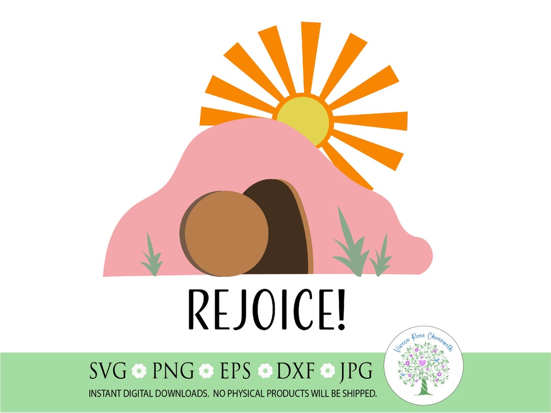 He is Risen SVG: Boho Easter Sunrise Cut File (digital Download) - Etsy