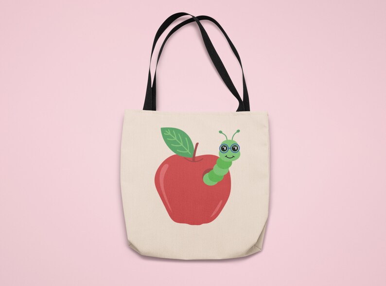 Red Apple With Worm Svg, Cute Worm Svg, Back to School Svg, Teacher ...