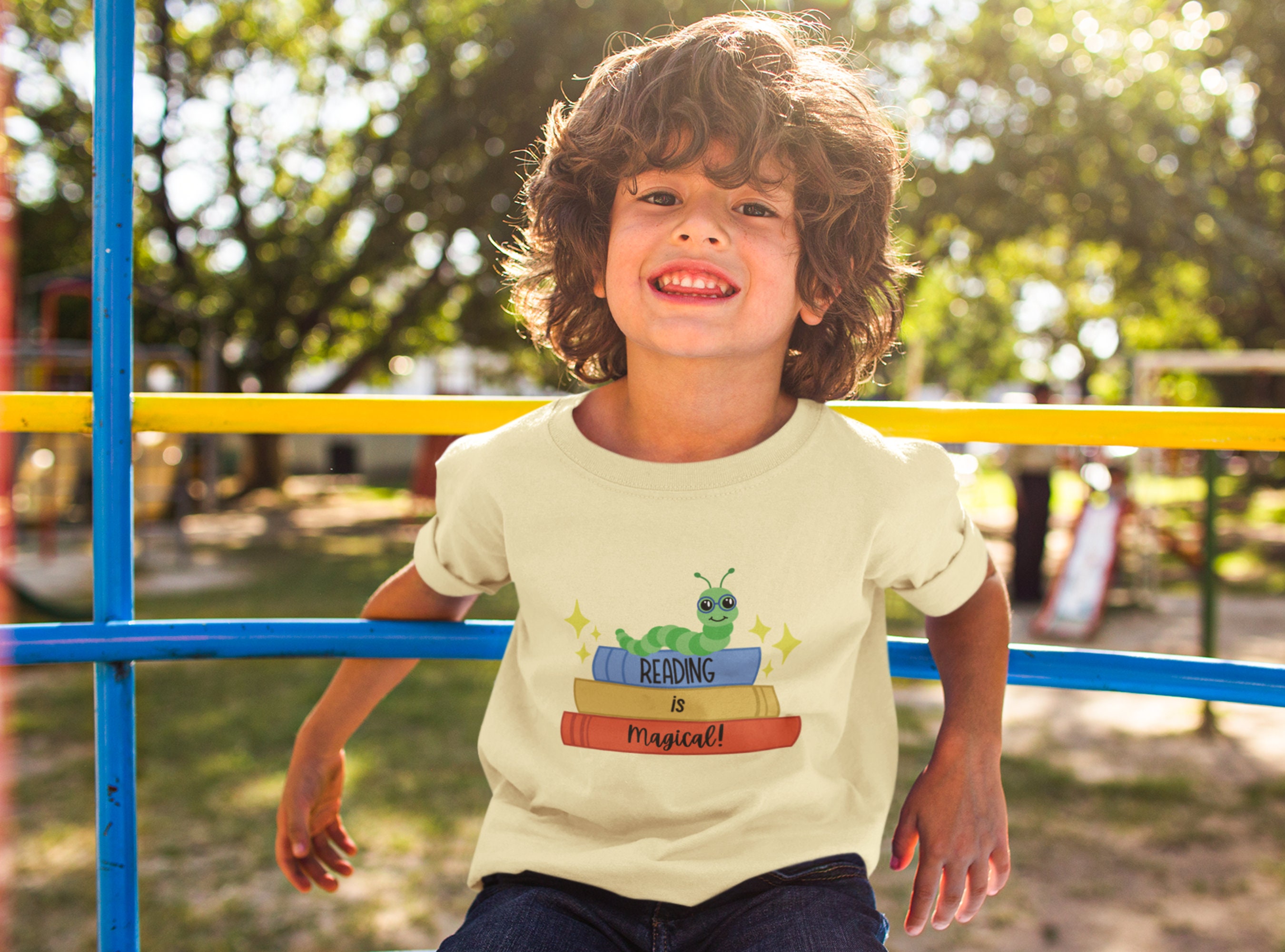 Cute Bookworm With Books Svg, Reading is Magical Svg, Reading Svg Kids ...