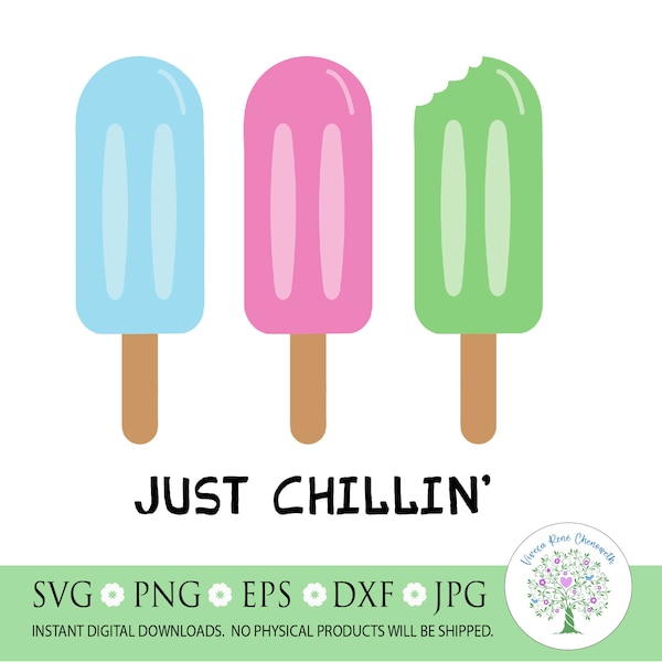Just Chillin Popsicle Svg - Etsy