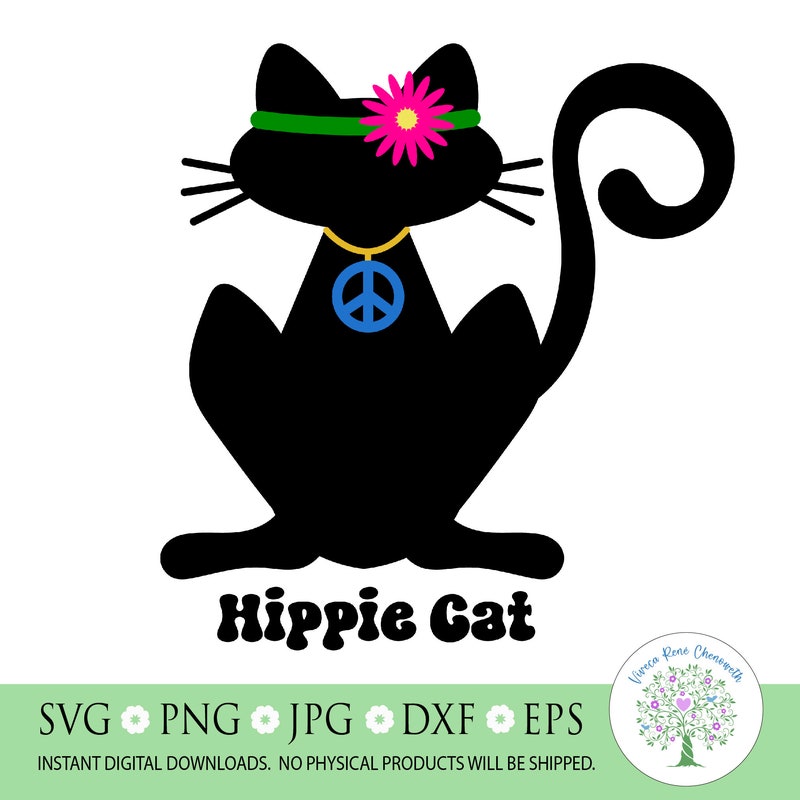 Hippie Cat - Etsy
