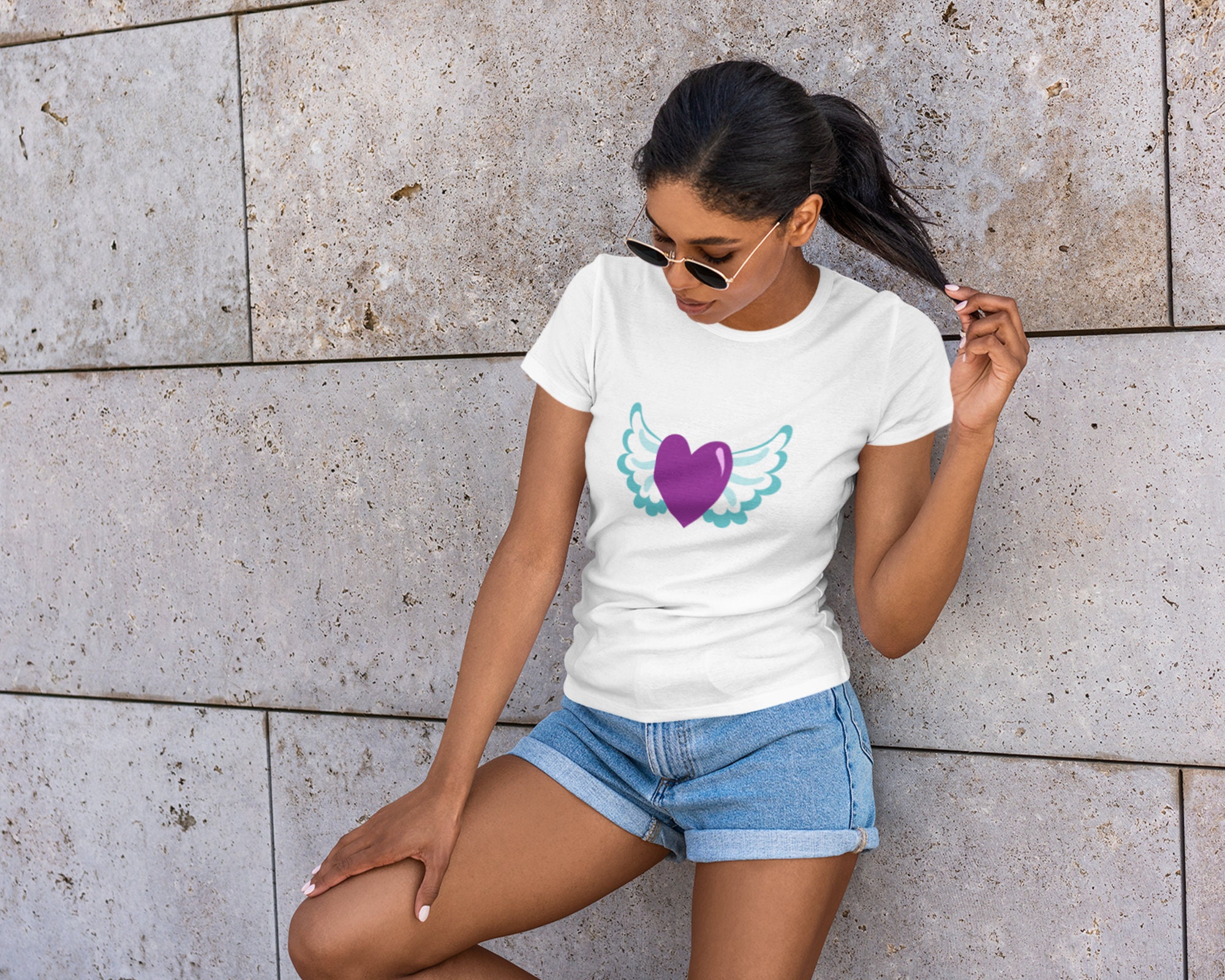 Flying Hearts Svg, Whimsical Hearts Svg, Winged Hearts Svg, Valentine ...