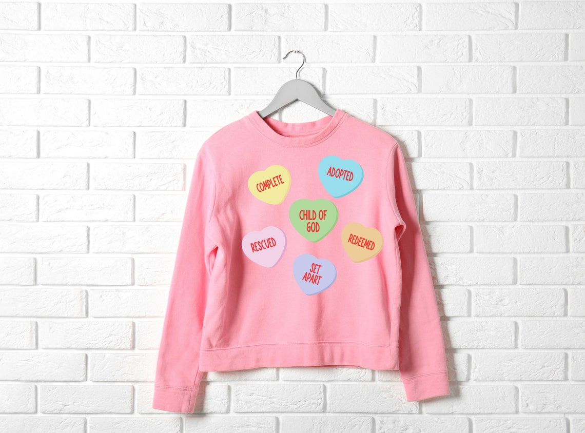 Christian Conversation Hearts Svg, Christian Valentine Svg, Candy ...