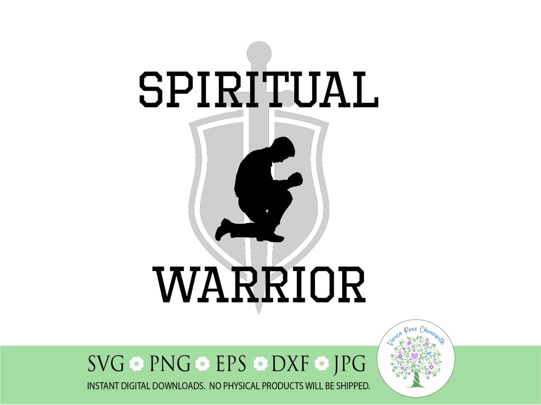 Spiritual Warrior Svg, Praying Dad Svg, Praying Father Svg, Father's ...