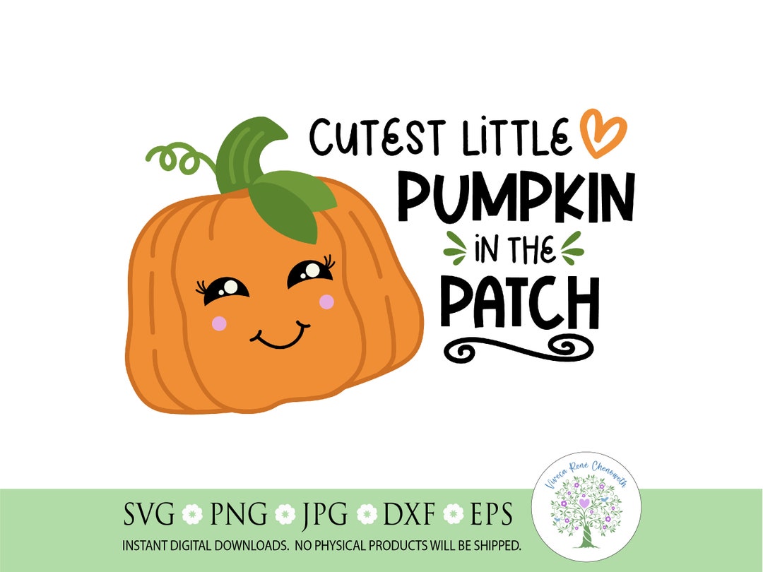 Cutest Pumpkin in the Patch Svg Kids Pumpkin Patch Svg - Etsy