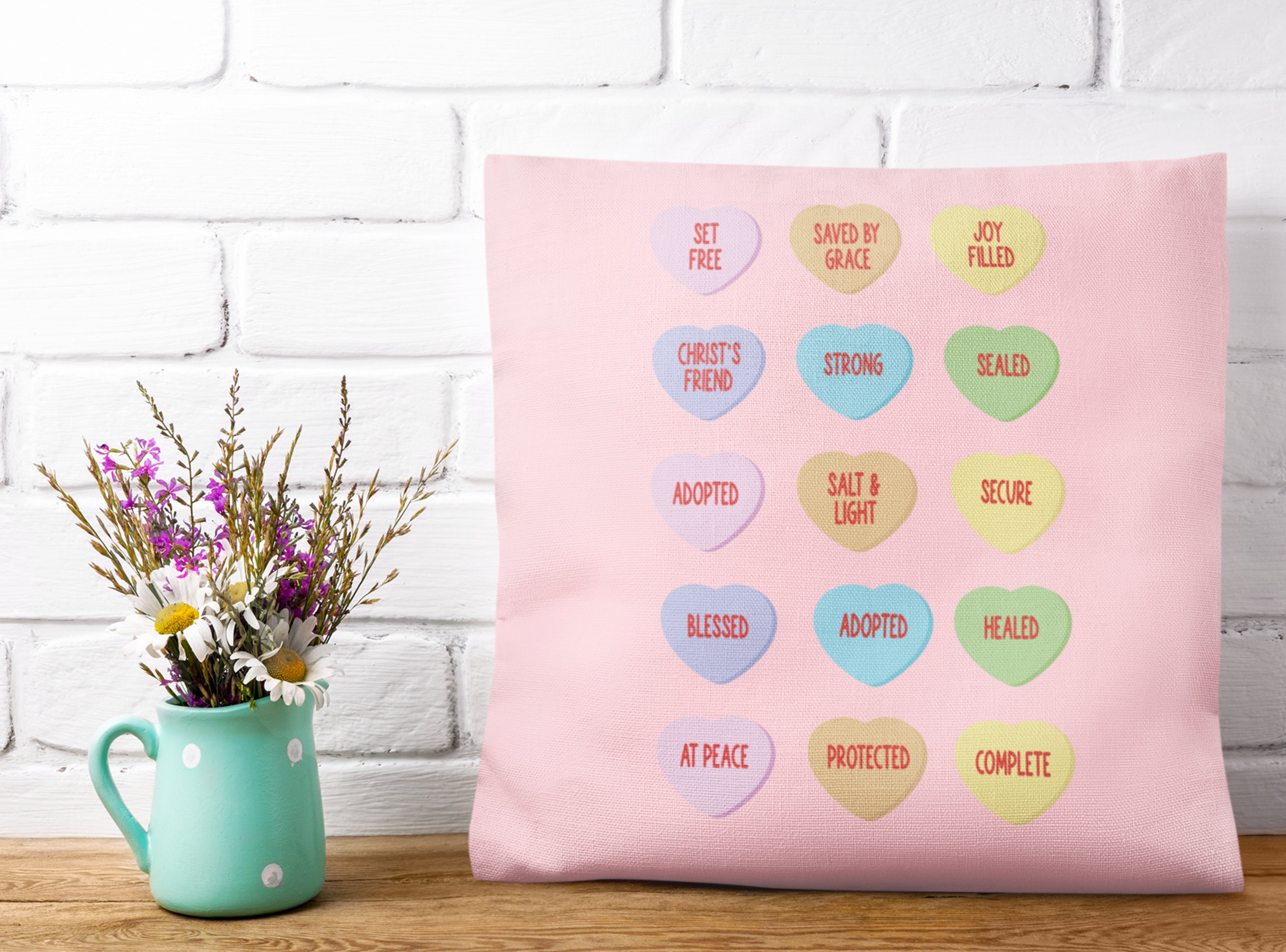 Christian Conversation Hearts Svg, Christian Valentine Svg, Candy ...