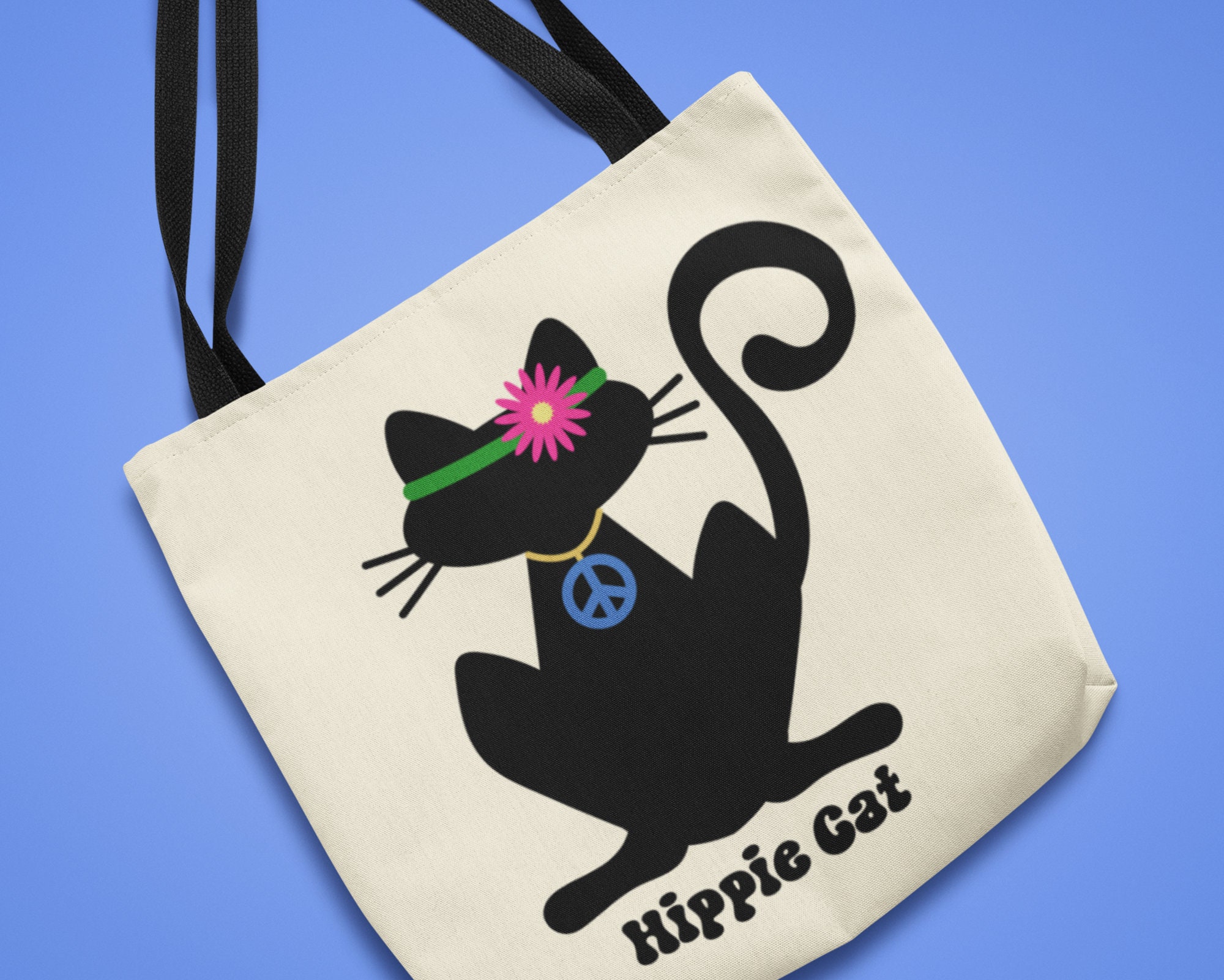 Cat SVG Hippie Cat SVG Funny Cat Svg Cute Cat Svg Groovy - Etsy