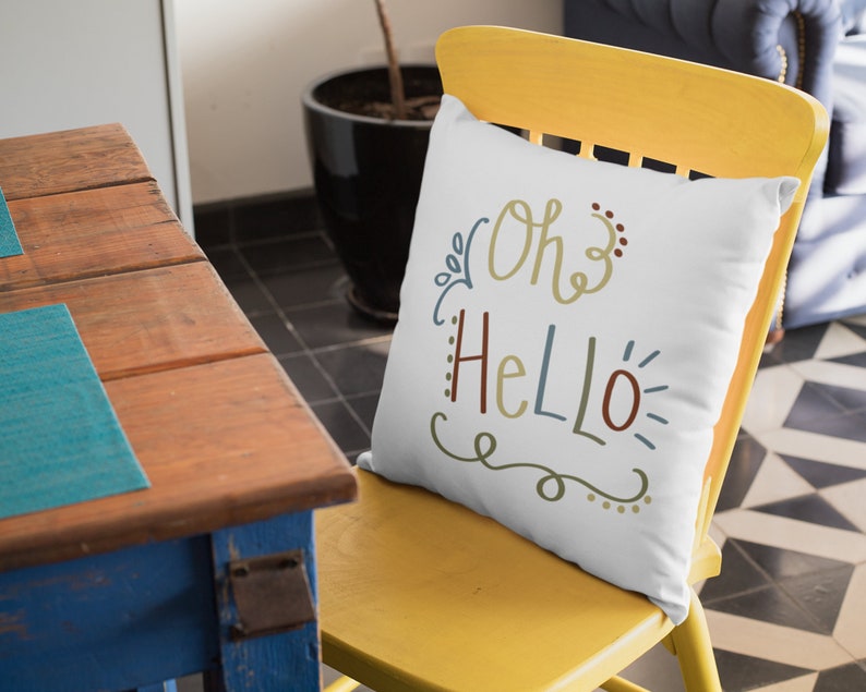 Oh Hello Doodle Svg, Funky Hello Word Art, Hello World Svg, Hand ...