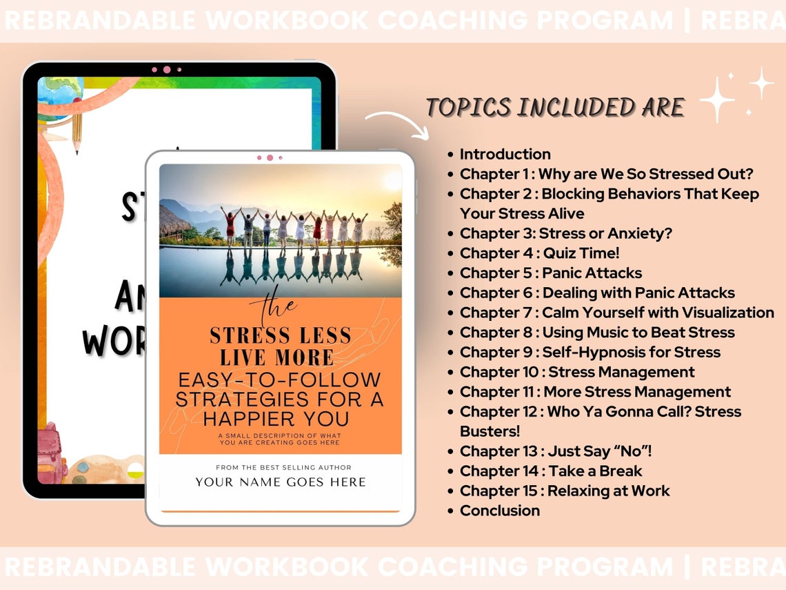 Stress Less Live More Done for You Coaching Program - Etsy