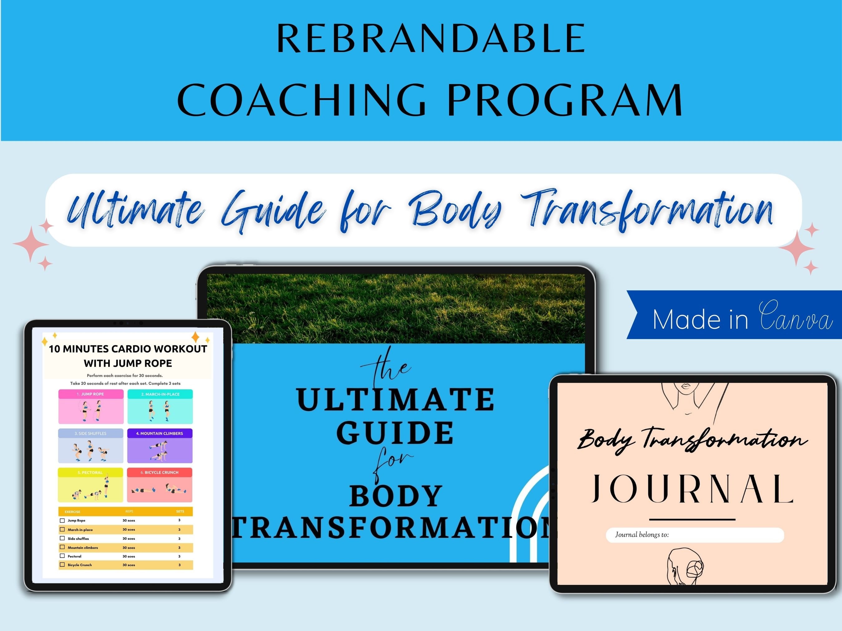 Ultimate Guide for Body Transformation Done for You Workbook 7 Key Body ...