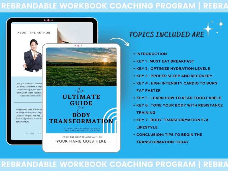 Ultimate Guide for Body Transformation Done for You Workbook - Etsy
