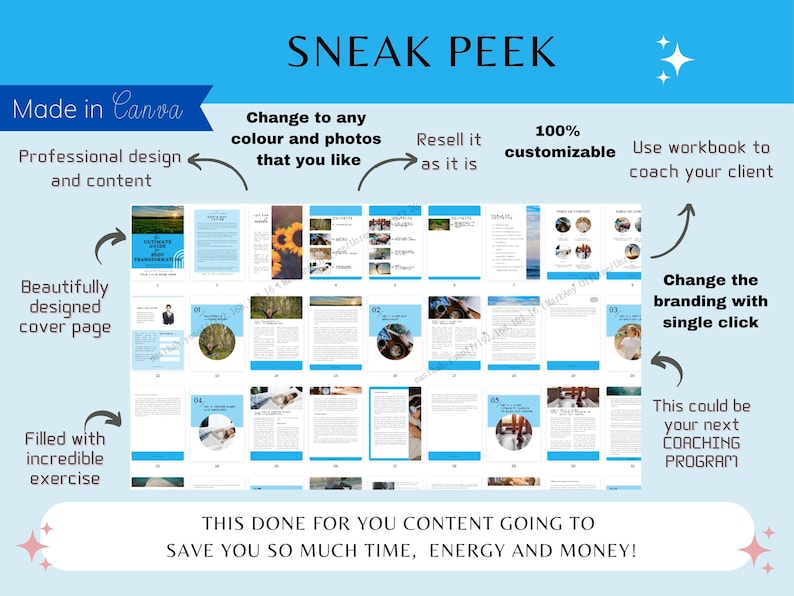 Ultimate Guide for Body Transformation Done for You Workbook 7 Key Body ...