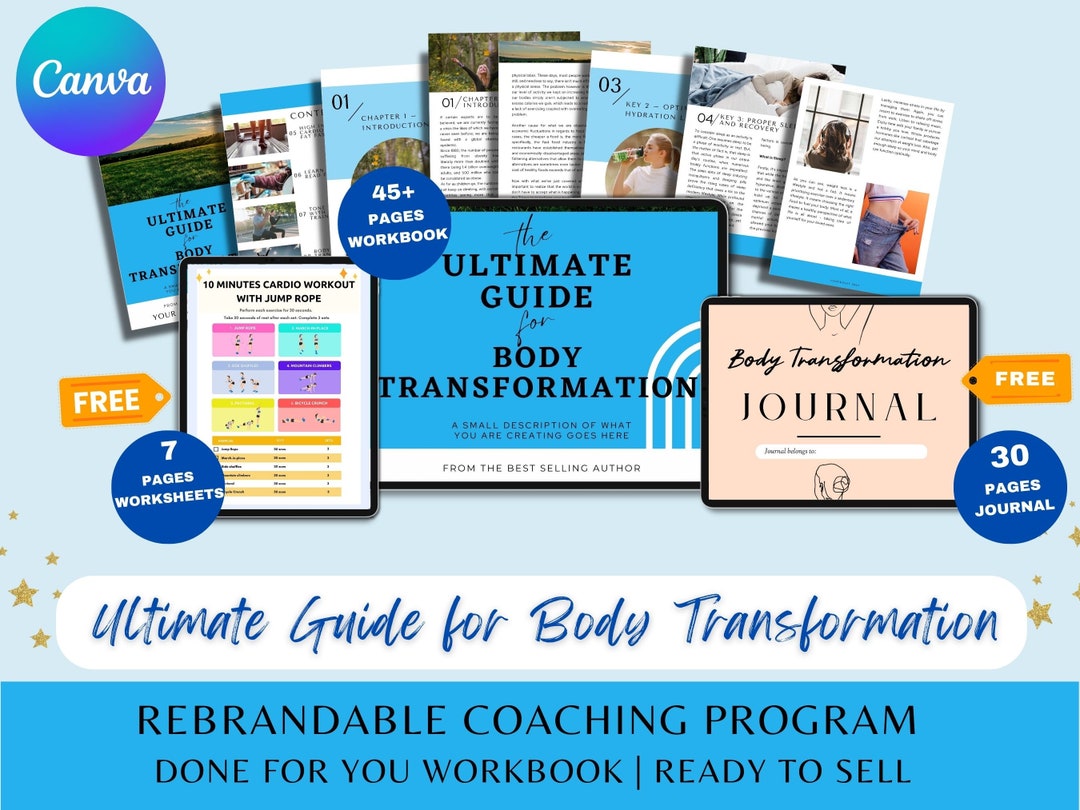 Ultimate Guide for Body Transformation Done for You Workbook - Etsy