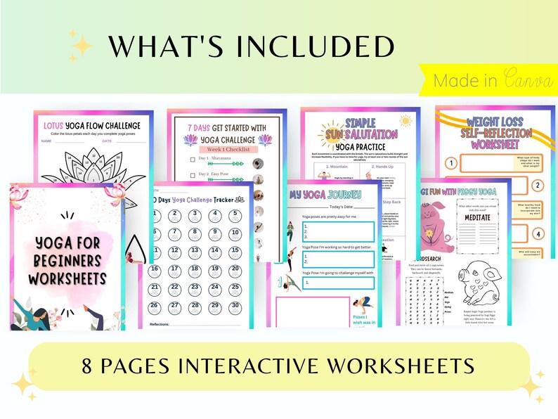 Yoga for Beginners Done for You Coaching Program Workbook - Etsy