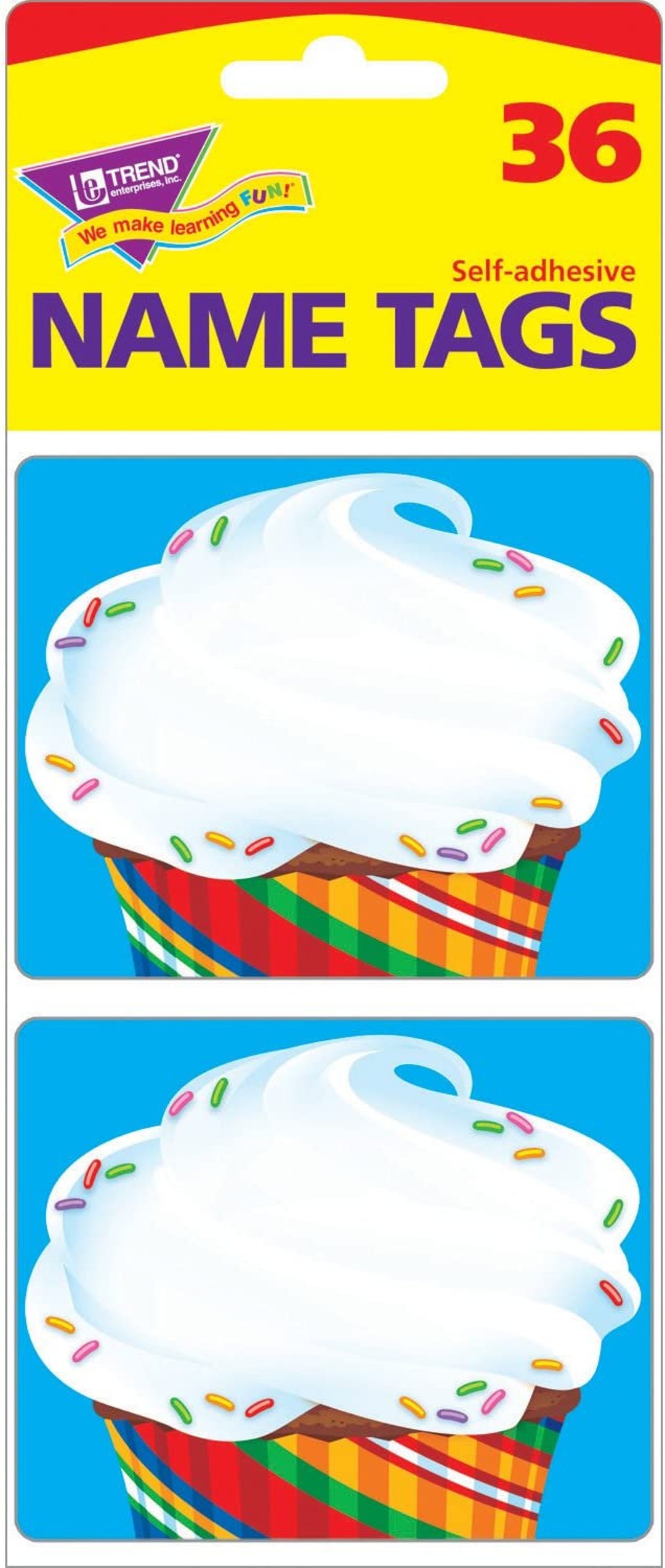 Cute Cupcake Name Tags Stickers/labels - 36 Stickers - Perfect for ...